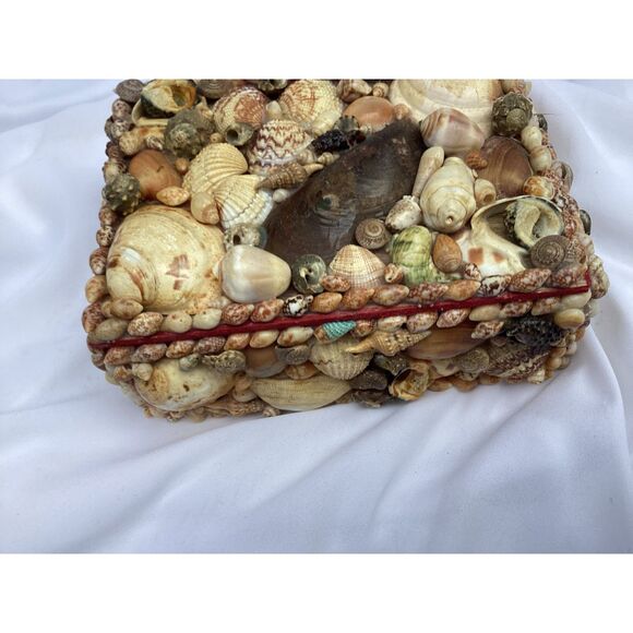 Storage & Organization | 1524 Vintage Shell Jewelry Trinket Box | Poshmark
